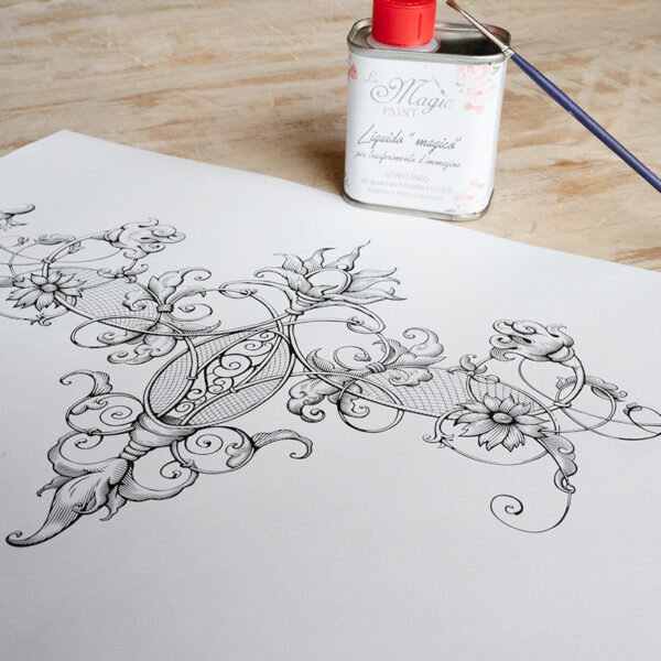 Magic Paint "Fantasia Vintage Flower" 28x40cm, 2,09