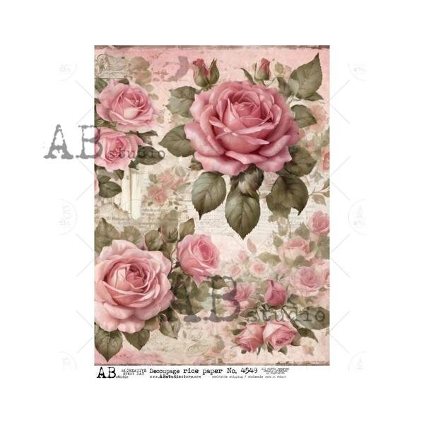 A4 Decoupage Ricepaper- ID-4549, 1,99